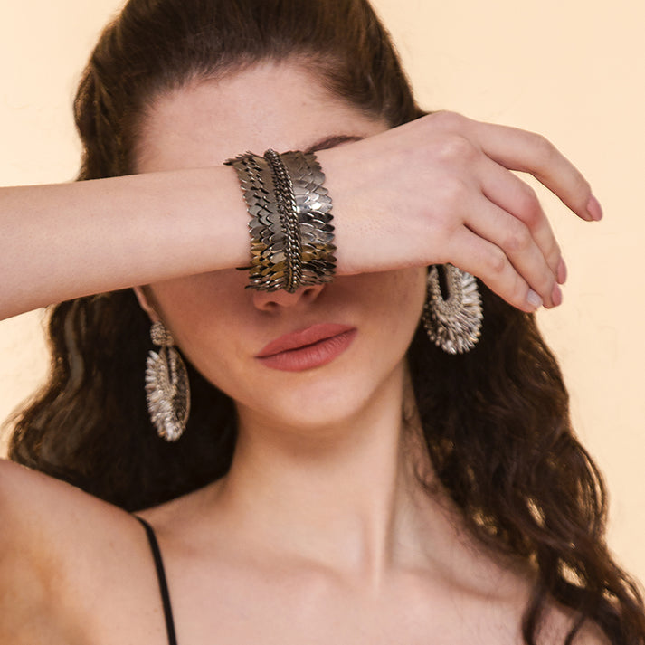 Handmade Chiara Bracelet | Metallic Jewelry – Deepa Gurnani
