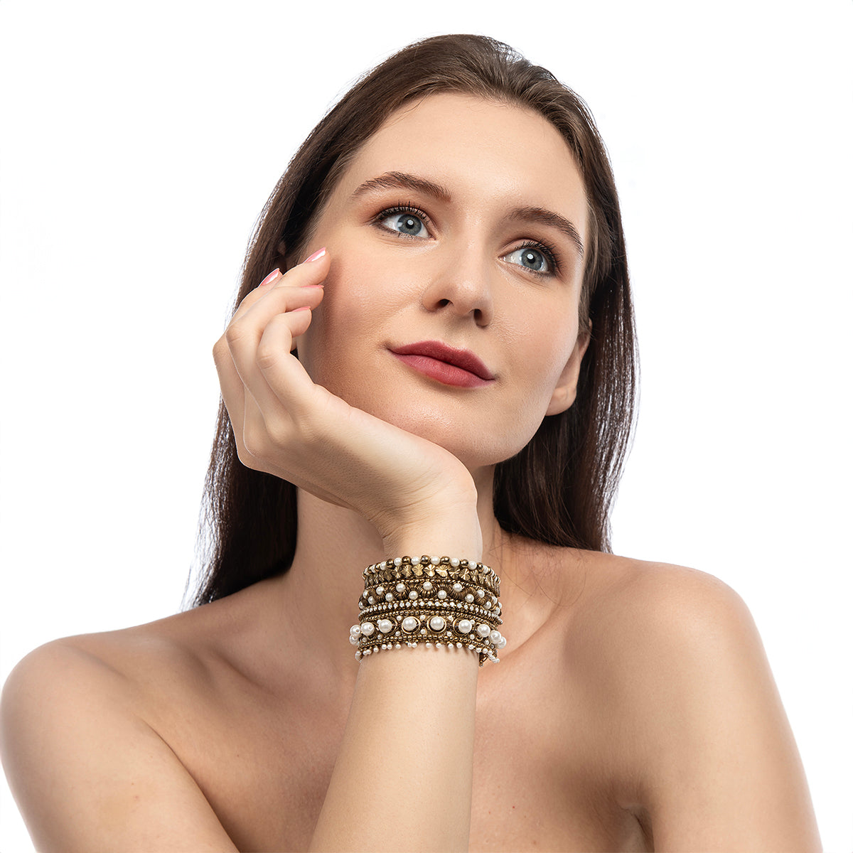 Handmade Damira Bracelet | Embellished Jewelry - Deepa Gurnani