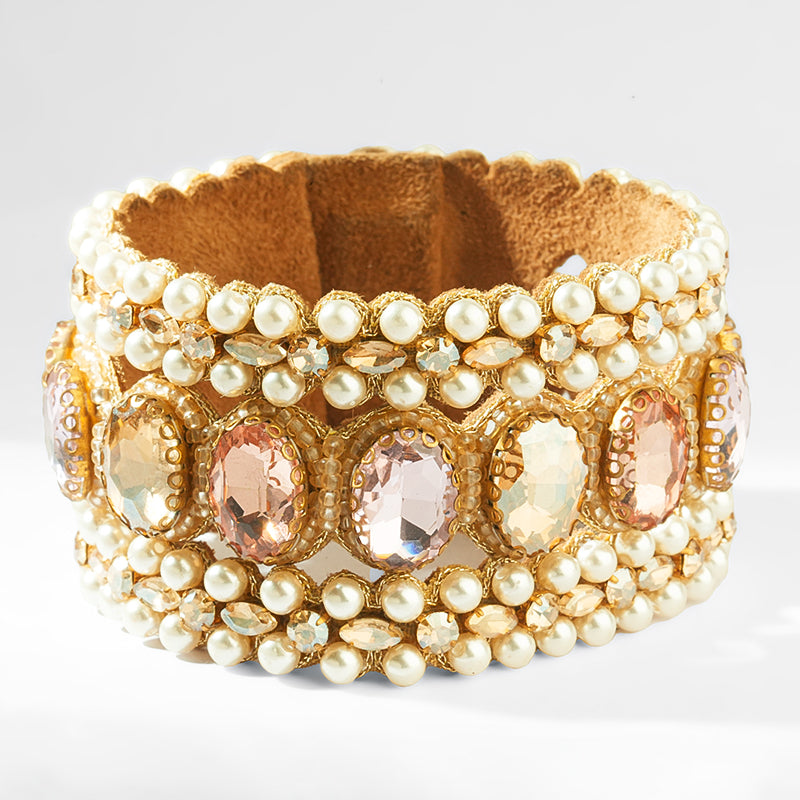 Hand Embroidered Milani Crystal Bracelet – Deepa Gurnani